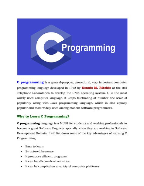 C Programming Is A General 3 C Programming Is A General Purpose