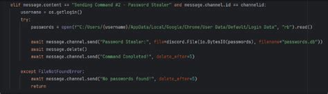 new python based mostly discord rat targets customers to steal login