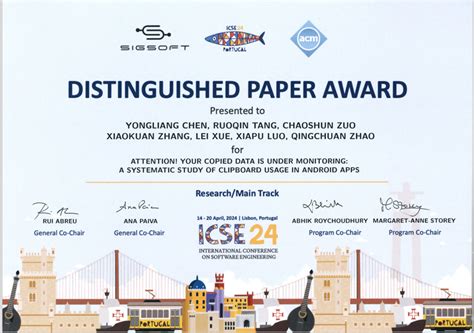 Acm Sigsoft Distinguished Paper Award “attention Your Copied Data Is Under Monitoring A
