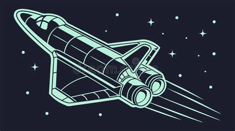 Space Shuttle Launch Astronautics And Exploration Vector Design Generative Ai Stock Vector