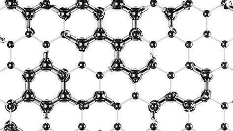 Nanomaterial Mesh Molecular Hexagonal Structure Honeycomb Connection Of Molecules In Glass