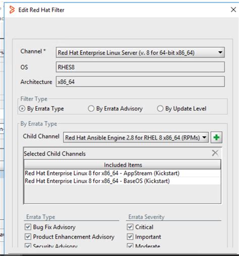 Truesight Server Automation Tssa Redhat Patch Catalog Update Job