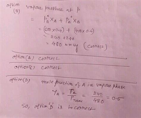 2 Two Volatile Liquids A And B Form An Ideal Binary Solution And