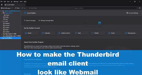 Mozilla Thunderbird New Layout