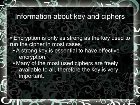 Key And Cipher Overview Odp