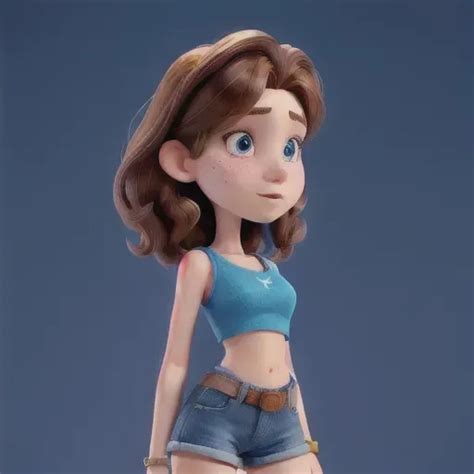 Dopamine Girl Oval Heart Face Shape Angular Jawline Barely Visible Freckles On The Cheeks