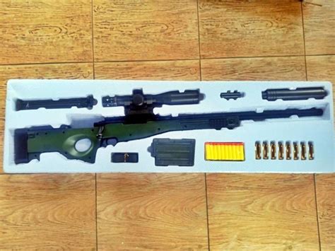 Jual Nerf Gun L96 Awm Spring Shell Eject Sniper Bolt Action Di Seller