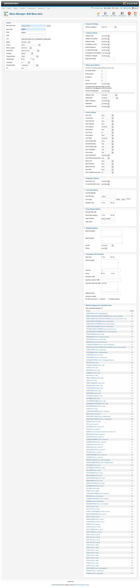 Ja Tiris Joomla Template Documentation Joomlart