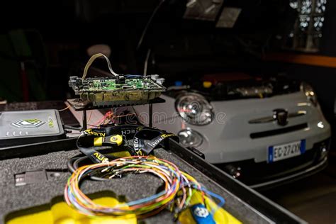 Car Ecu Bench Reading Method Editorial Stock Image Image Of Fixing Pliers 259043014