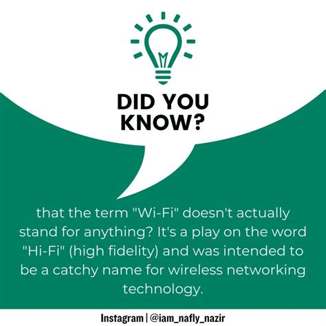 Nafly Nazir On Linkedin Wifi Techfacts Didyouknow Technologytrivia