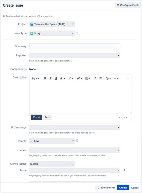 customizing the issues in a project jira core data center 9 12