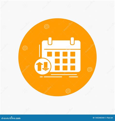 Schedule Classes Timetable Appointment Event White Glyph Icon In