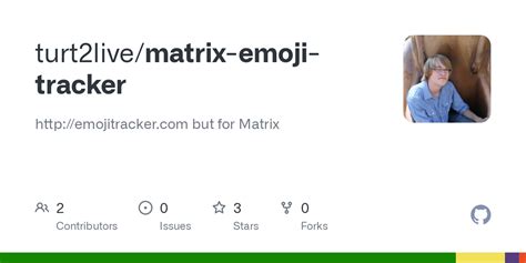 Github Turt2live Matrix Emoji Tracker But For Matrix
