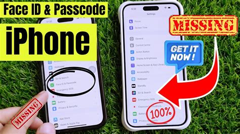 how to fix face id and passcode missing in settings on iphone ios 18