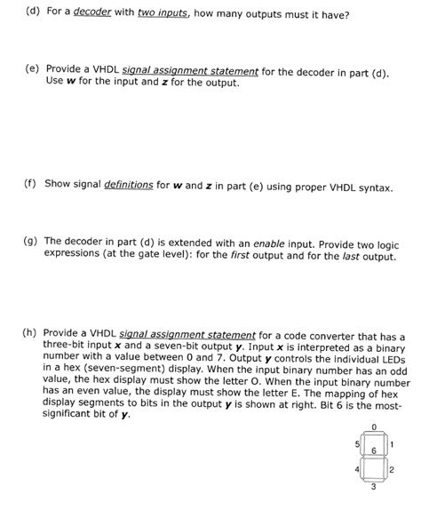 For A Decoder With Two Inputs How Many Outputs Must Chegg