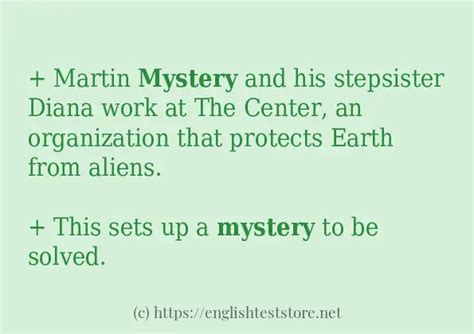Sentence Example Of Mystery Englishteststore Blog