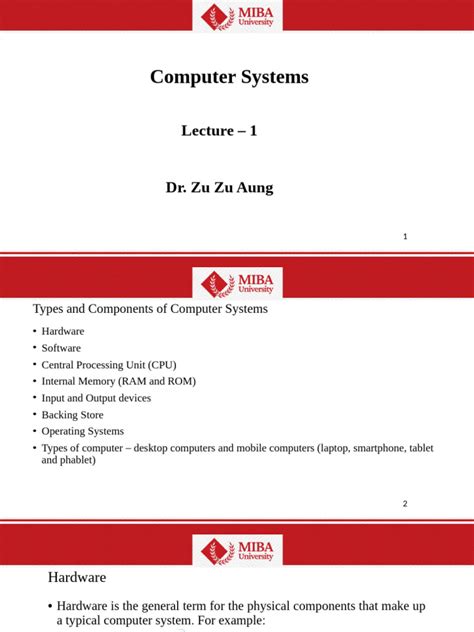Computer System Lecture 1 262d12de 618c 47a0 A96d 2cd50a6b3645 Pdf