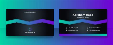 현대 창조적이고 깨끗한 다채로운 명함 디자인 템플릿 트렌디 한 단순한 추상 기하학적 세련된 웨이브 라인이있는 고급 우아한 명함 디자인 배경 벡터 일러스트 레이 션 0명에
