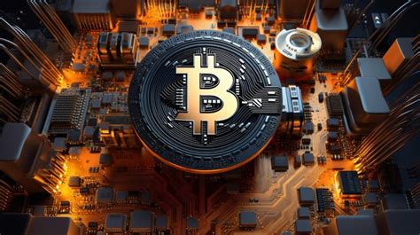 Premium Ai Image Bitcoin Symbol Surrounded By Electrical Components