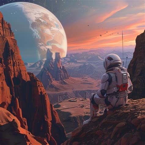 Explore The Future Of Space Exploration And Colonization Premium Ai Generated Image