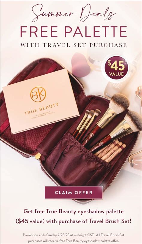 Bk Beauty Free True Beauty Palette Value With Purchase Of Travel Set R Muaonthecheap