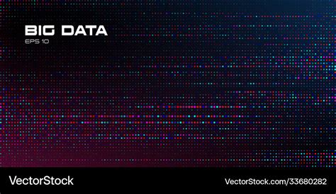 Big Data Visualization Abstract Background Vector Image