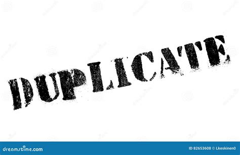 Duplicate Stamp Rubber Grunge Stock Vector Illustration Of Obverse Insignia