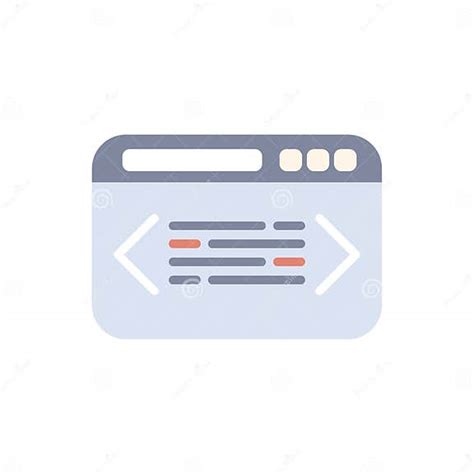 Web Development Programming Code Website Browser Software Icon Stock Illustration Illustration