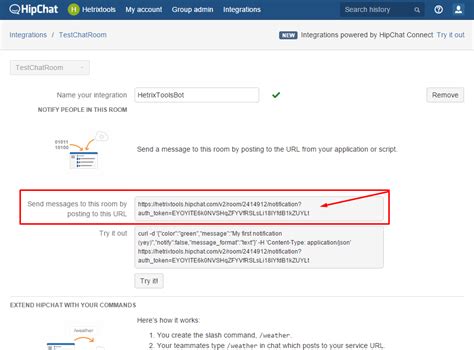 Hipchat Integration Hetrixtools