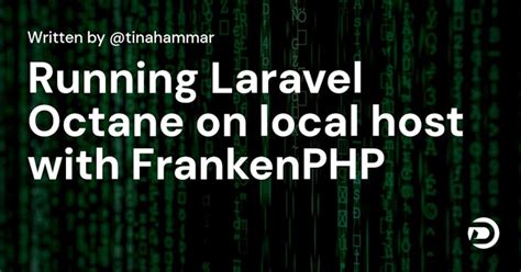 Running Laravel Octane On Local Host With Frankenphp And Laravel Herd Devdojo