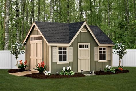Sage Green House With White Shutters Popular Shed Colors