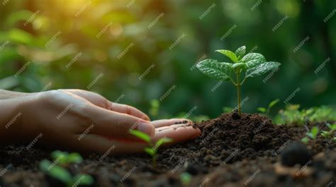 Pessoa Que Cuida E Protege A Mãe Terra Para O Dia Da Terra Foto Grátis