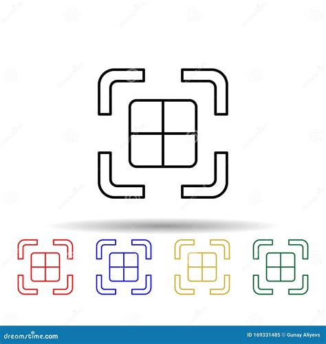 Photo Perspective Multi Color Style Icon Simple Thin Line Outline Vector Of Web Icons For Ui
