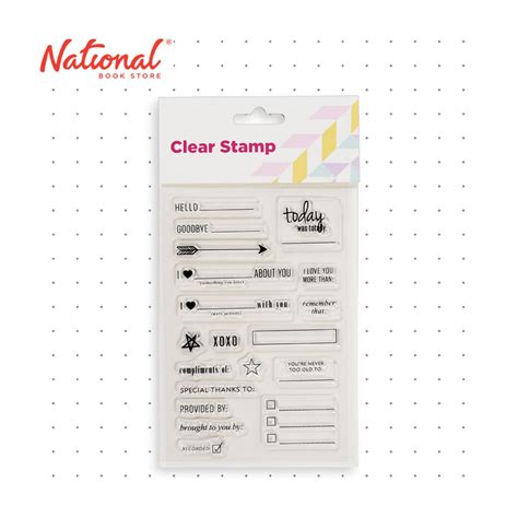 Clear Stamp Set Zh Cs104 Sayings Stationery Items Diy Arts And Crafts