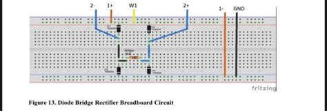 Full Wave Bridge Rectifier Breadboard