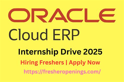 Oracle Erp Internship 2025 Mass Recruiting Freshers Salary Inr