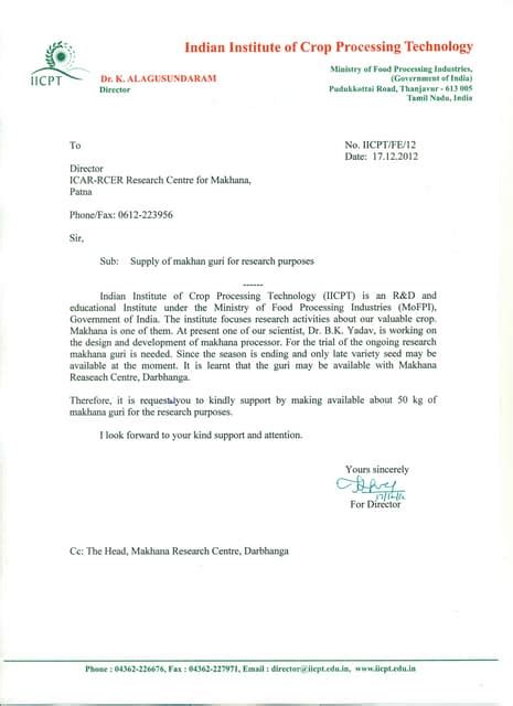 Letter To Nrc Makhana Pdf