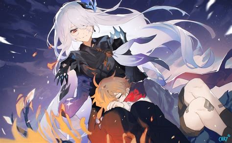 Tartaglia And Skirk Genshin Impact Danbooru