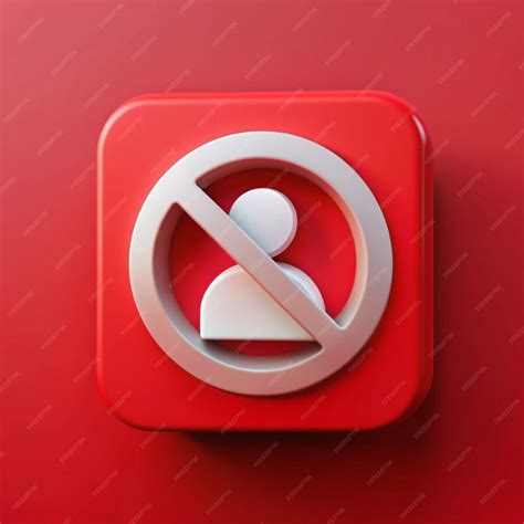 Premium Photo 3d Blocked User Icon Block Profile Icon Stop Group