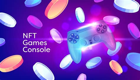 Premium Vector Nft Games Console Game Controller With Tokens Crypto