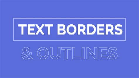 How To Add A Border Or Outline To Text Online