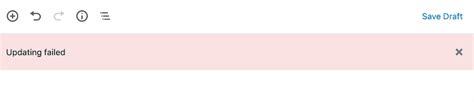 how to fix wordpress update and publishing failed errors