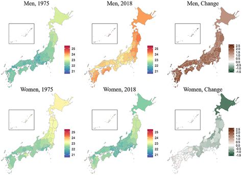 Frontiers Trends And Disparities In Adult Body Mass Index Across The 47 Prefectures Of Japan