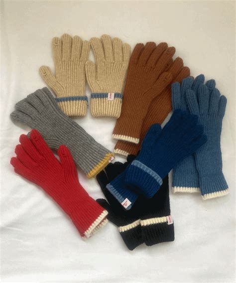 11할인 배색 골지 니트 핑거홀 울 롱 장갑 에이블리