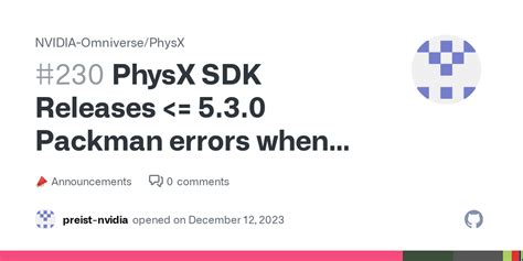 PhysX SDK Releases