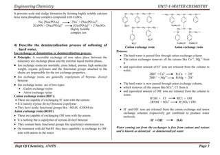 Water Chemistry Using Engineering Chemistry Unit 1pdf