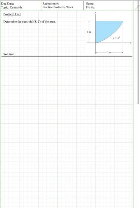 solved due date topic centroids problem f9 1 determine the