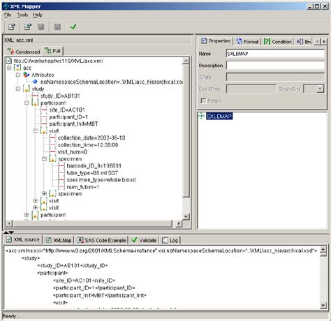 Viewing The Accxml File In Sas Xml Mapper Full View Download
