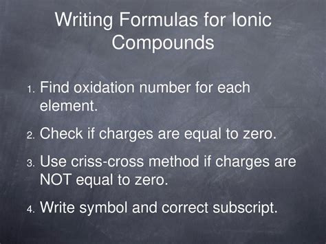 writing chemical formulas ppt download