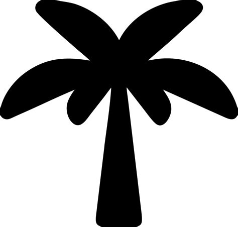 palm tree black fill icon 48370107 vector art at vecteezy